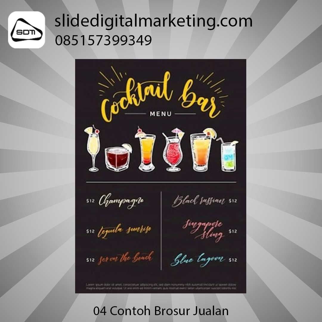 10+ Contoh Brosur Pamflet Leaflet Poster Produk Jualan