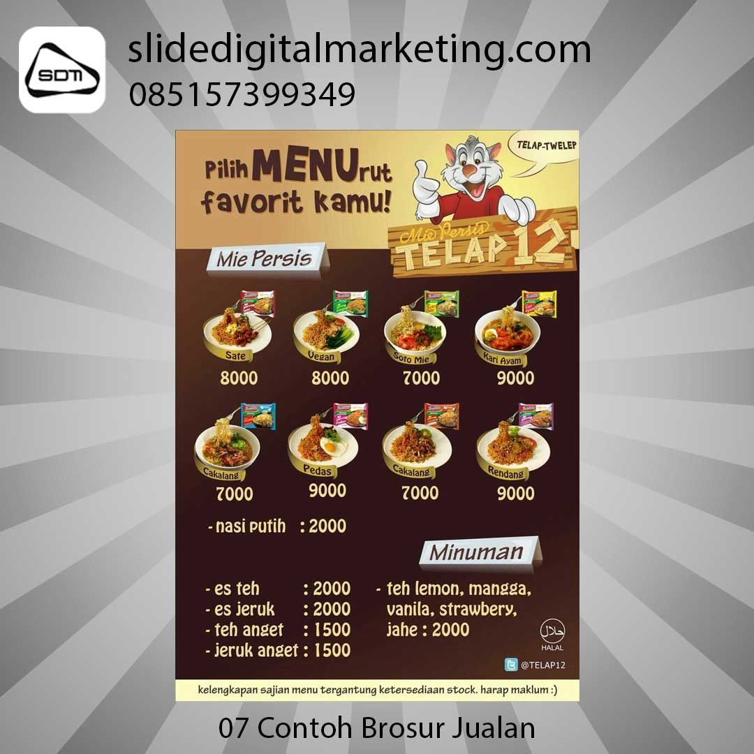 10+ Contoh Brosur Pamflet Leaflet Poster Produk Jualan