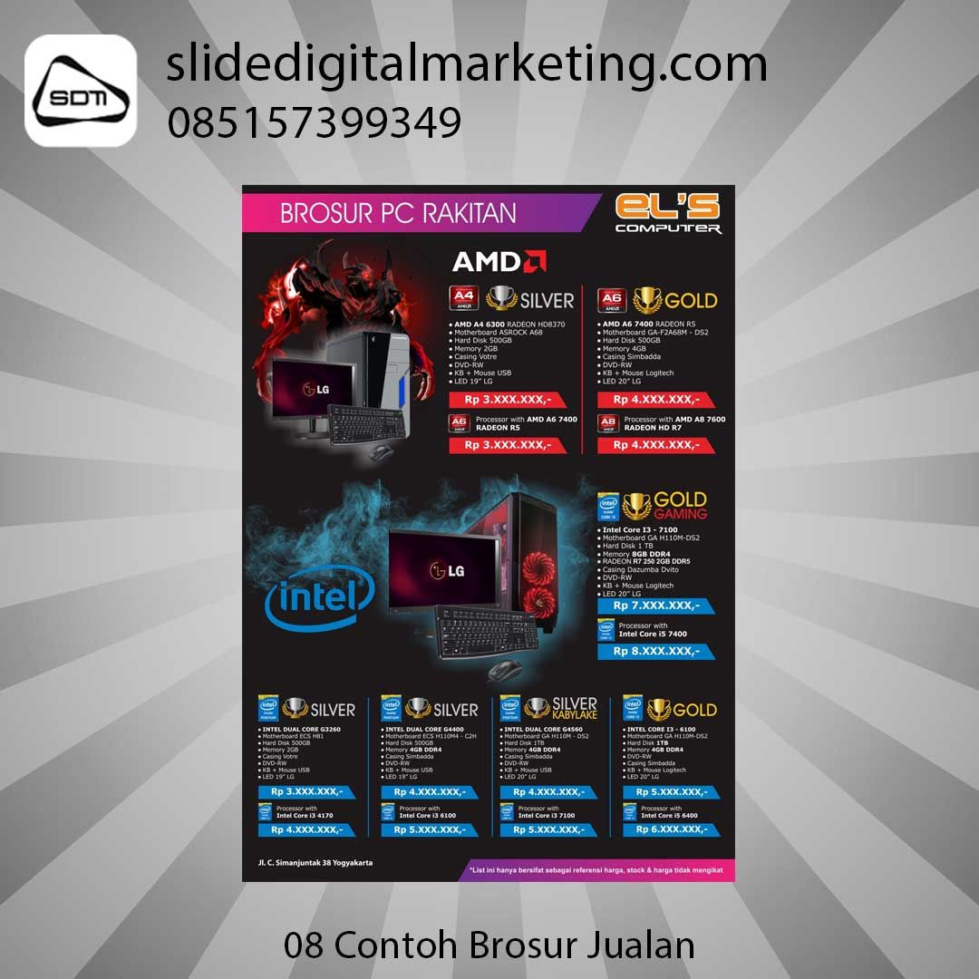 10+ Contoh Brosur Pamflet Leaflet Poster Produk Jualan