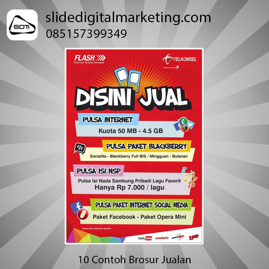 10+ Contoh Brosur Pamflet Leaflet Poster Produk Jualan