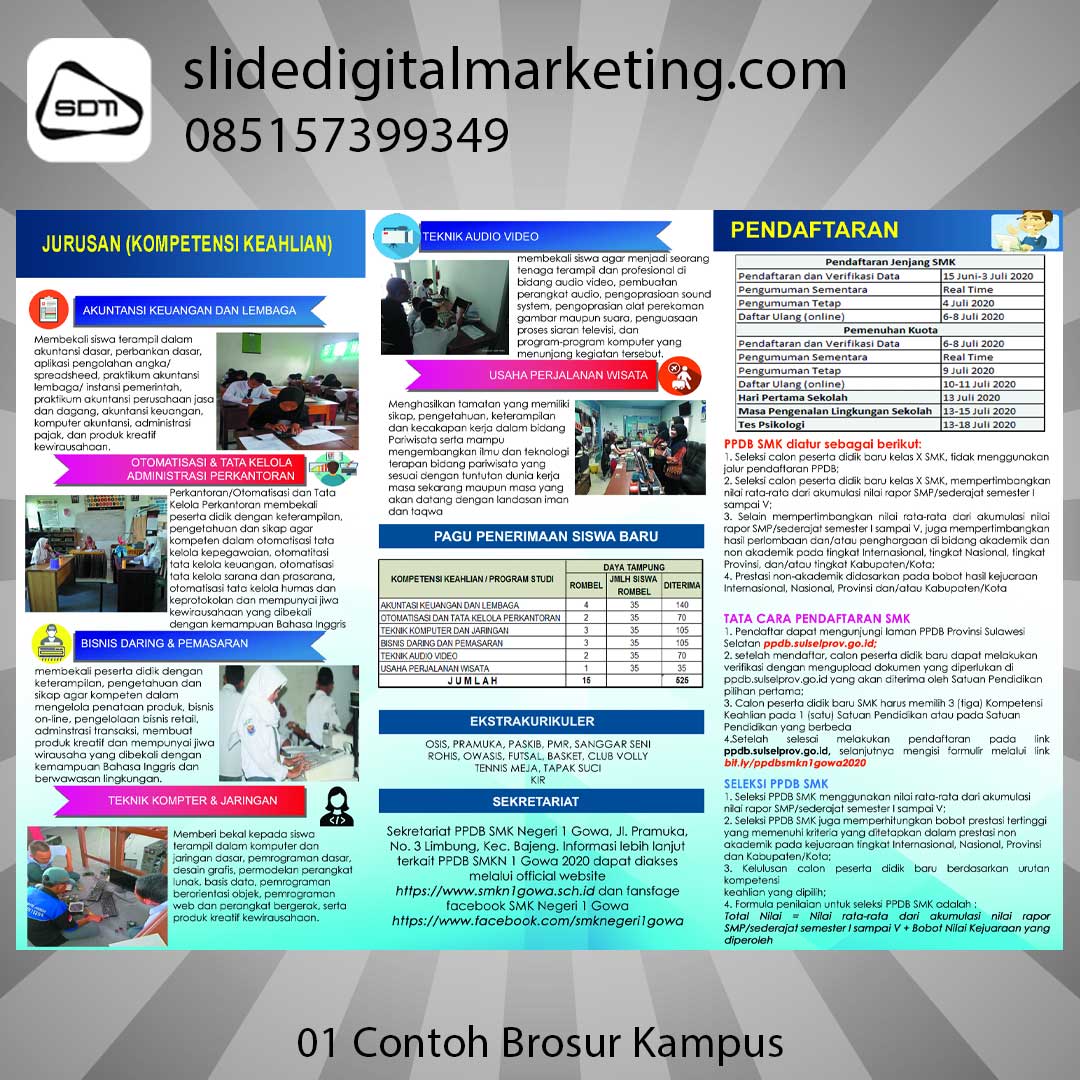 10+ Contoh Brosur Pamflet Leaflet Poster Kampus