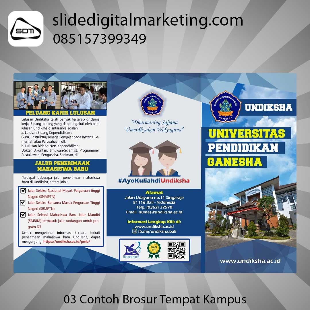 10+ Contoh Brosur Pamflet Leaflet Poster Kampus