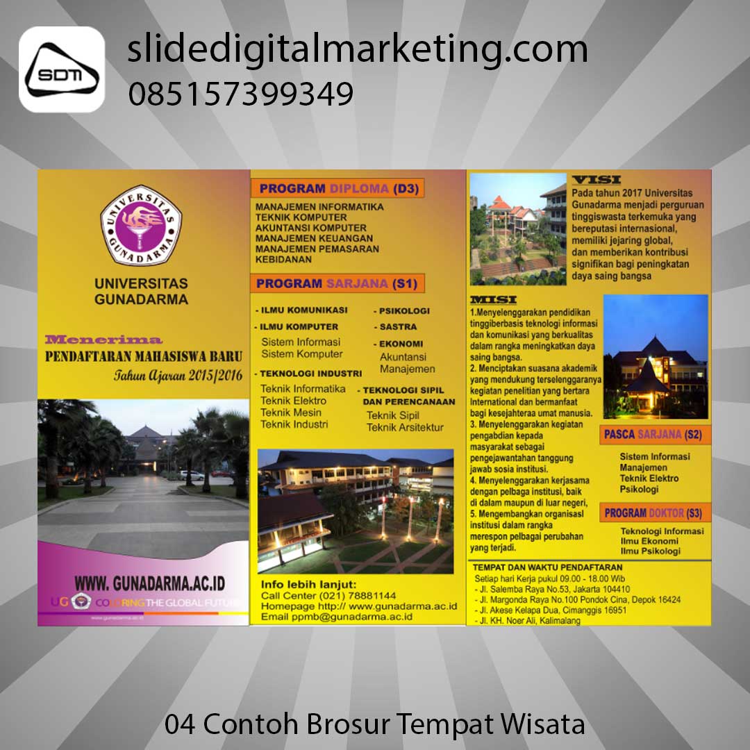 10+ Contoh Brosur Pamflet Leaflet Poster Kampus