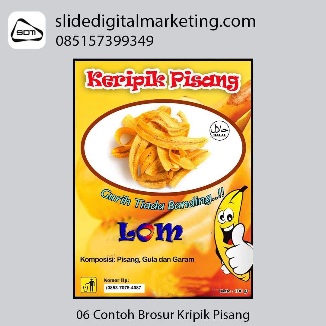 10+ Contoh Brosur Pamflet Leaflet Poster Kripik Pisang ...