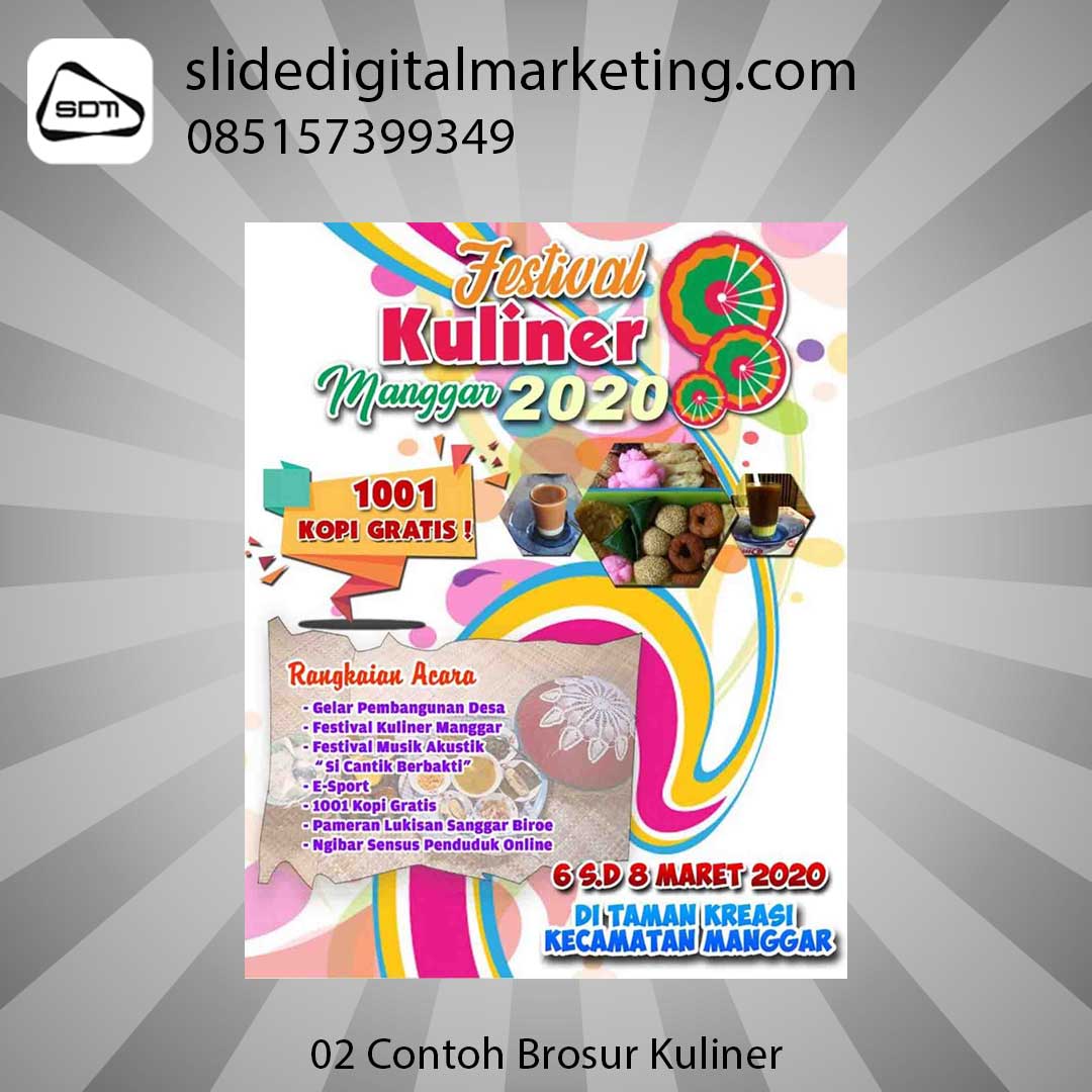 10+ Contoh Brosur Pamflet Leaflet Poster Kuliner