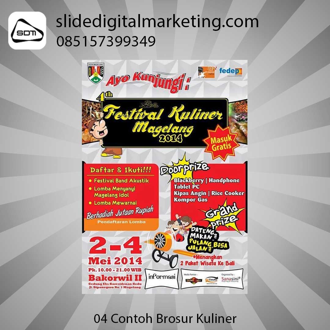 10+ Contoh Brosur Pamflet Leaflet Poster Kuliner