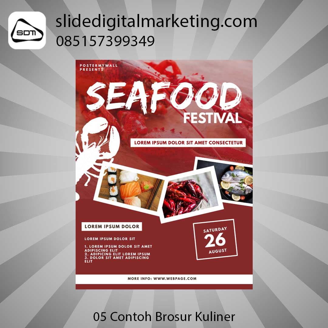 10+ Contoh Brosur Pamflet Leaflet Poster Kuliner