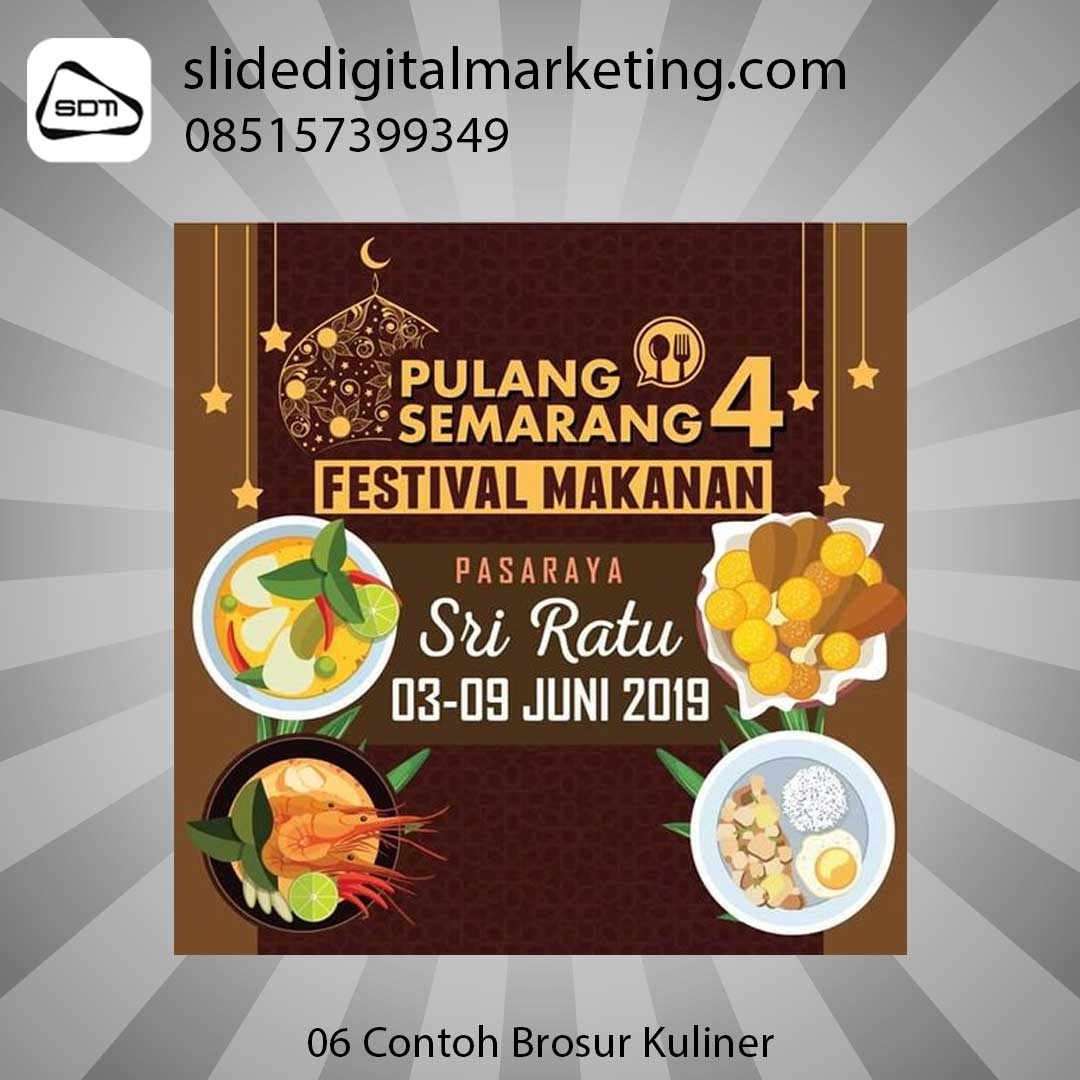 10+ Contoh Brosur Pamflet Leaflet Poster Kuliner