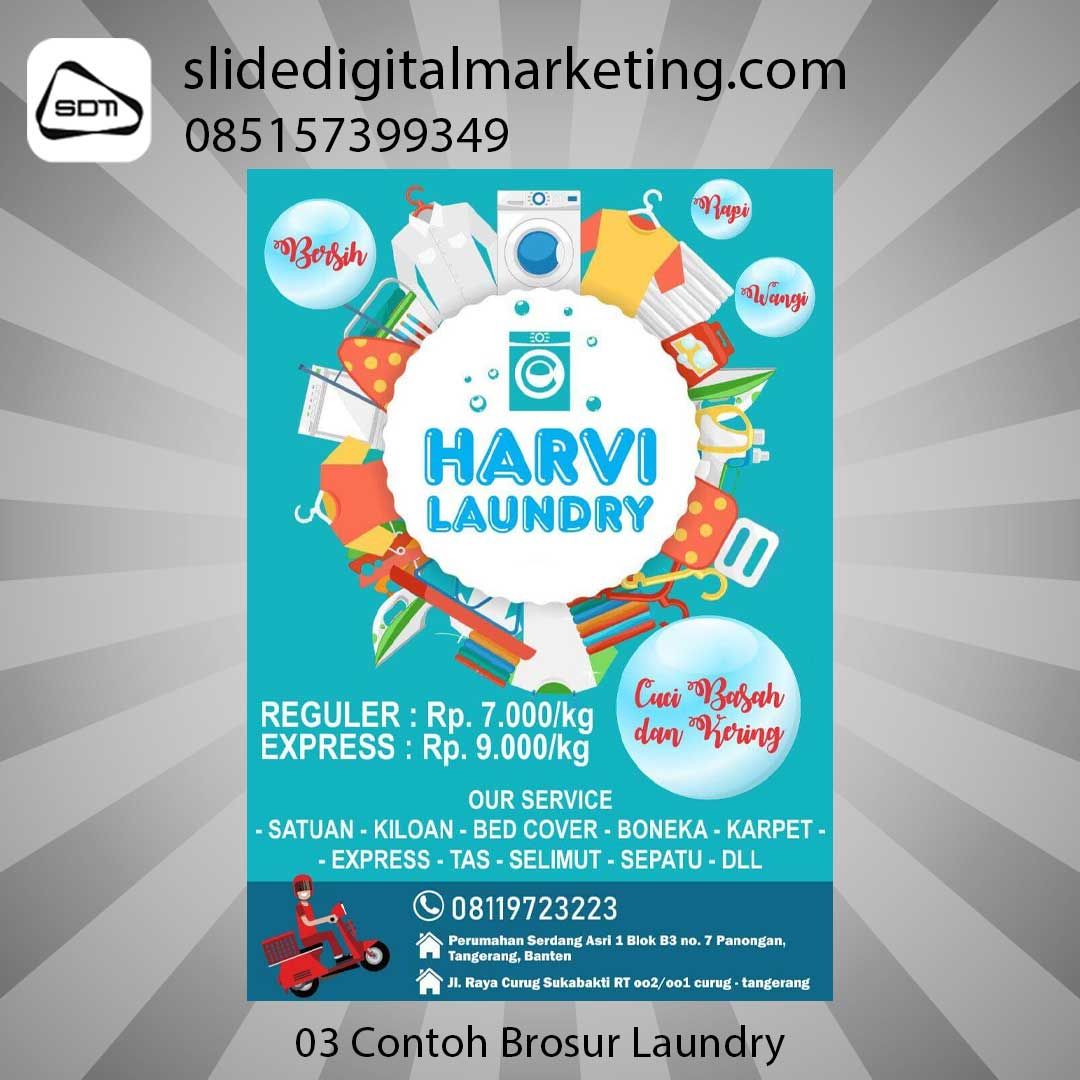 10+ Contoh Brosur Pamflet Leaflet Poster Laundry