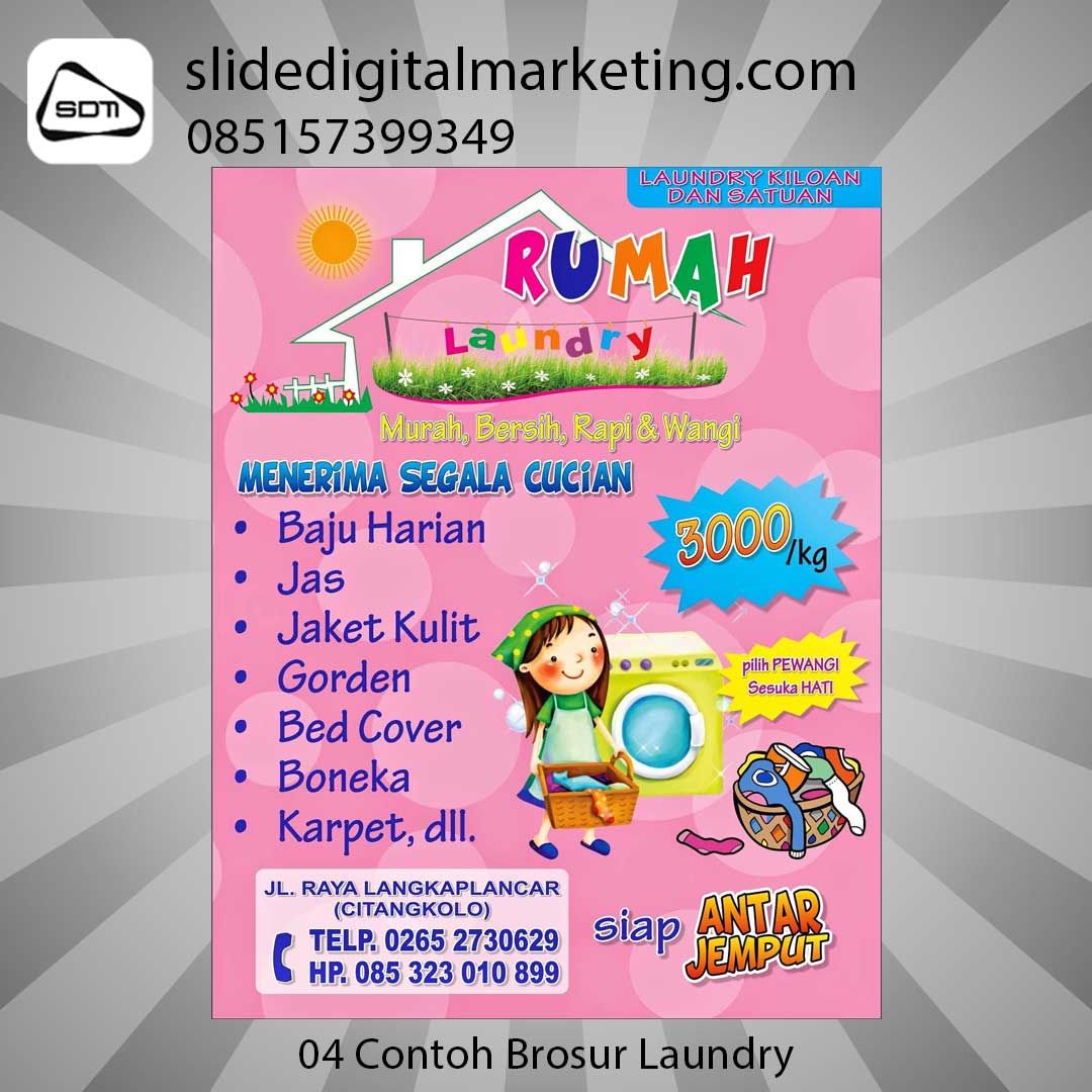 10+ Contoh Brosur Pamflet Leaflet Poster Laundry