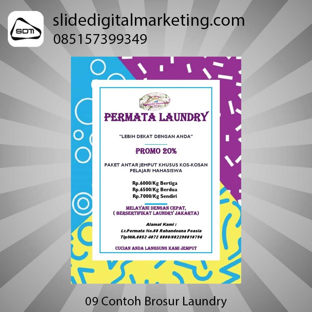 10+ Contoh Brosur Pamflet Leaflet Poster Laundry