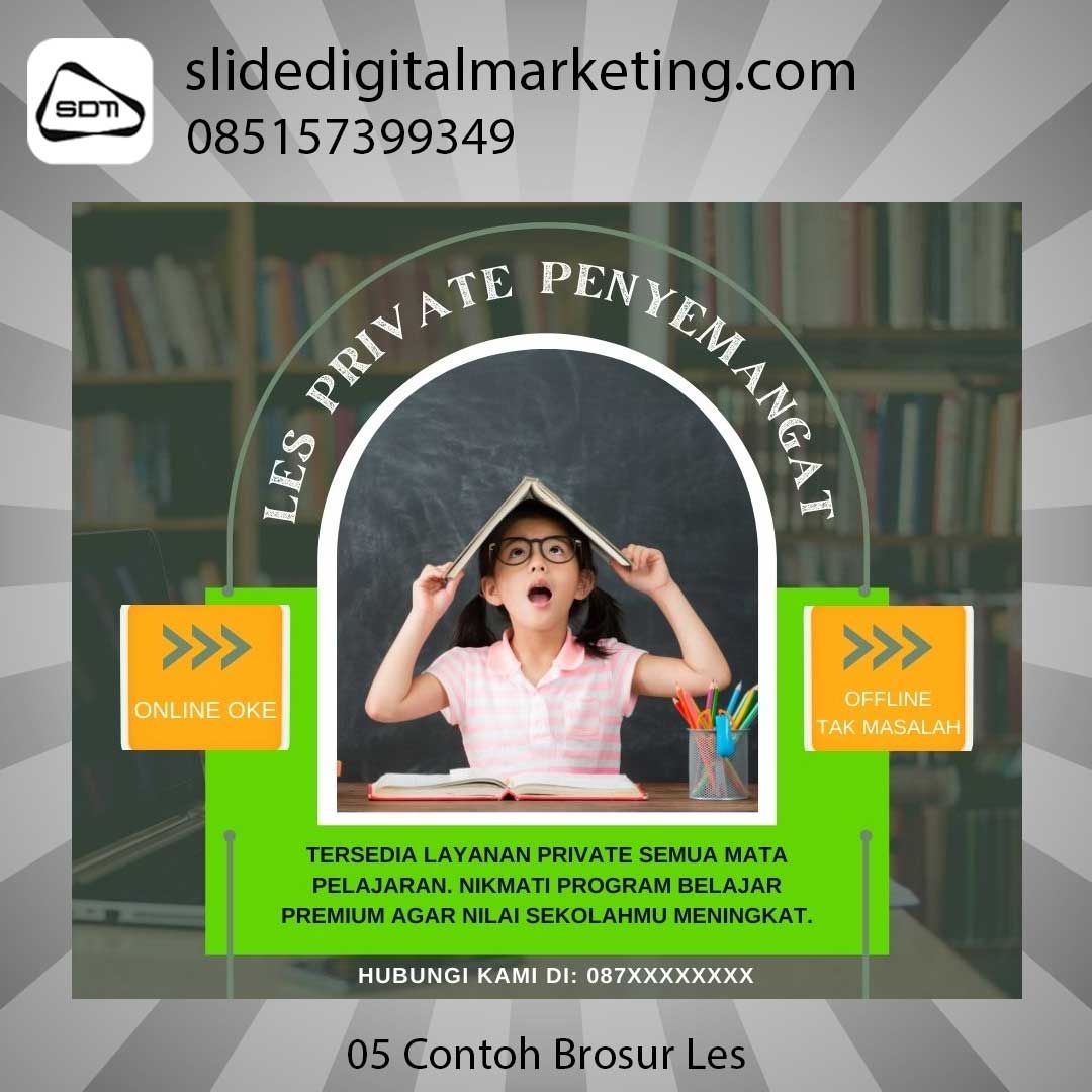 10+ Contoh Brosur Pamflet Leaflet Poster Produk Les