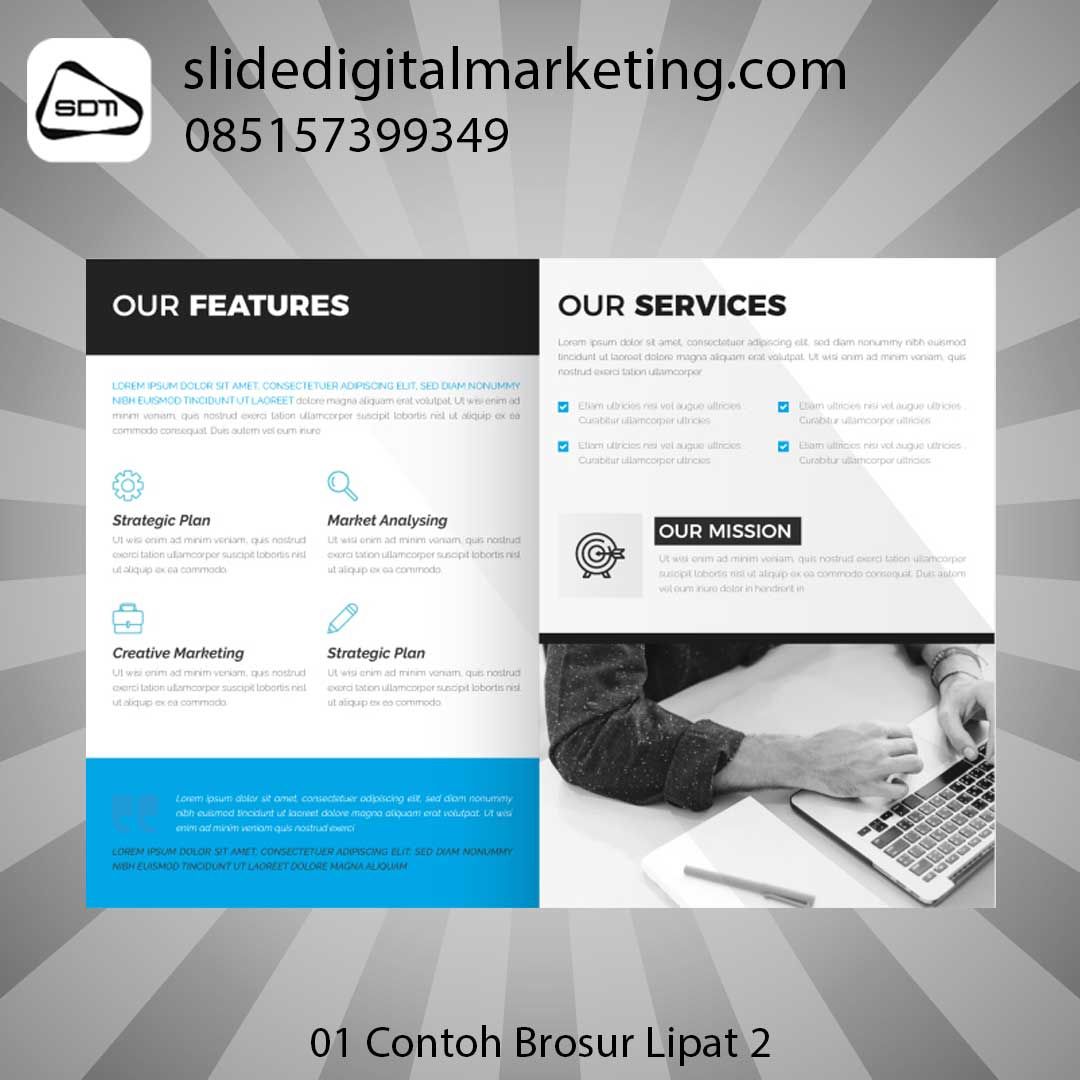 10+ Contoh Brosur Pamflet Leaflet Poster Lipat 2