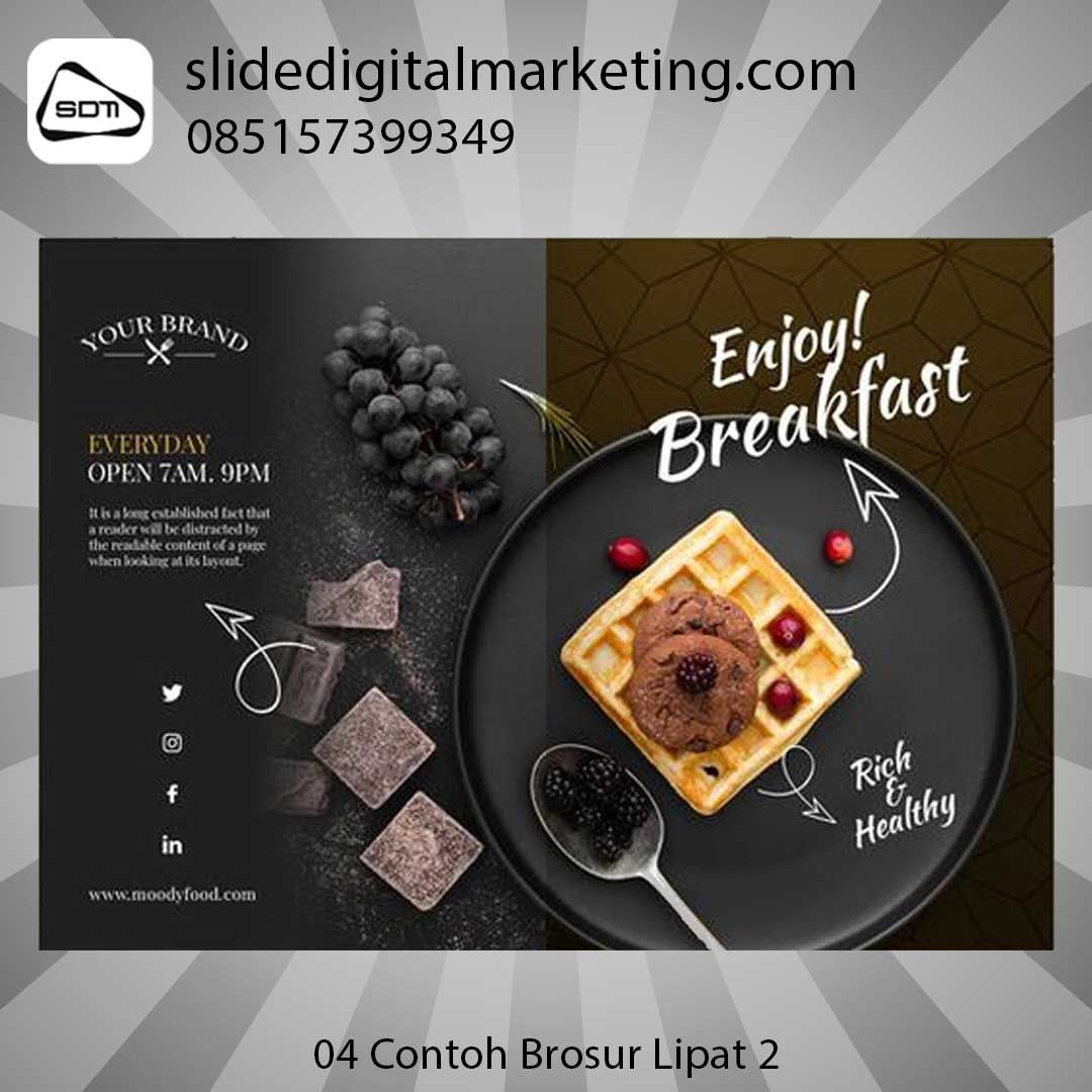 10+ Contoh Brosur Pamflet Leaflet Poster Lipat 2