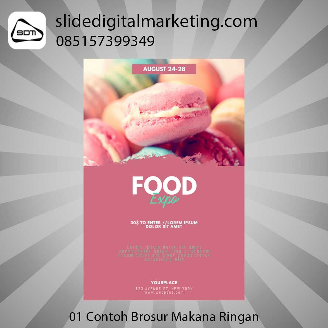 10+ Contoh Brosur Pamflet Leaflet Poster Makanan Ringan