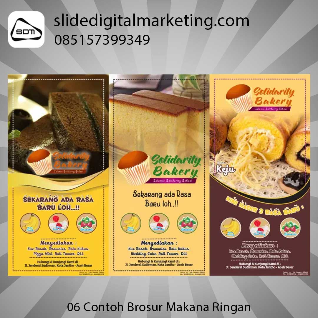 10+ Contoh Brosur Pamflet Leaflet Poster Makanan Ringan