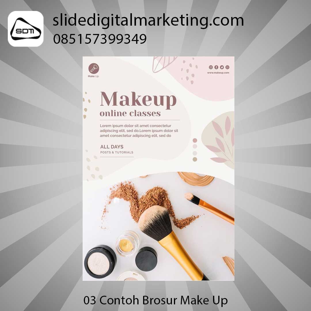10+ Contoh Brosur Pamflet Leaflet Poster Make Up