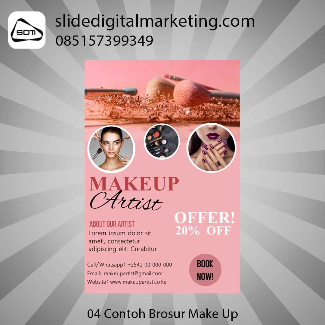 10+ Contoh Brosur Pamflet Leaflet Poster Make Up