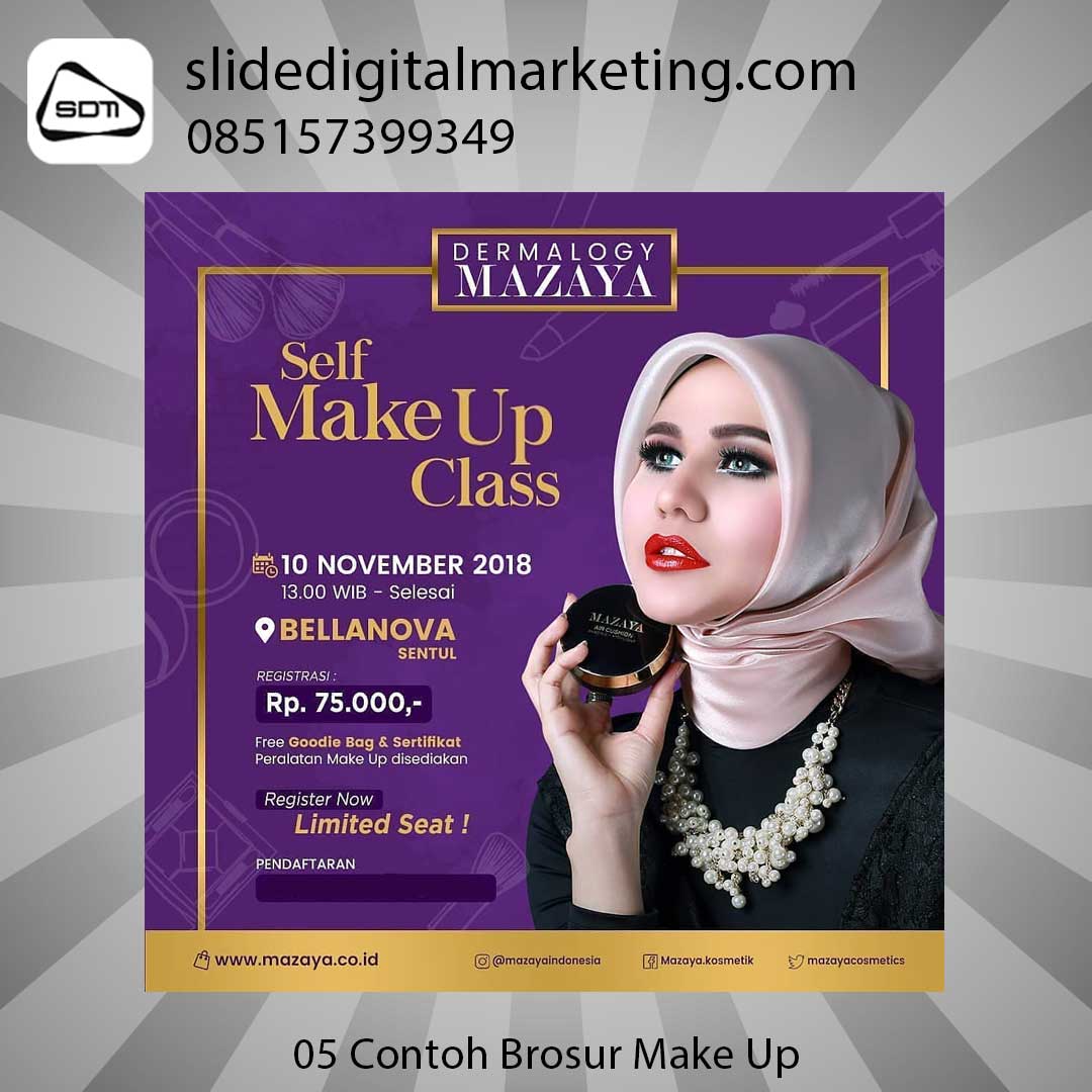 10+ Contoh Brosur Pamflet Leaflet Poster Make Up