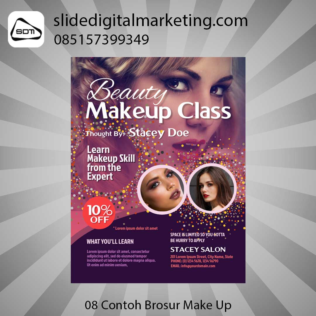 10+ Contoh Brosur Pamflet Leaflet Poster Make Up