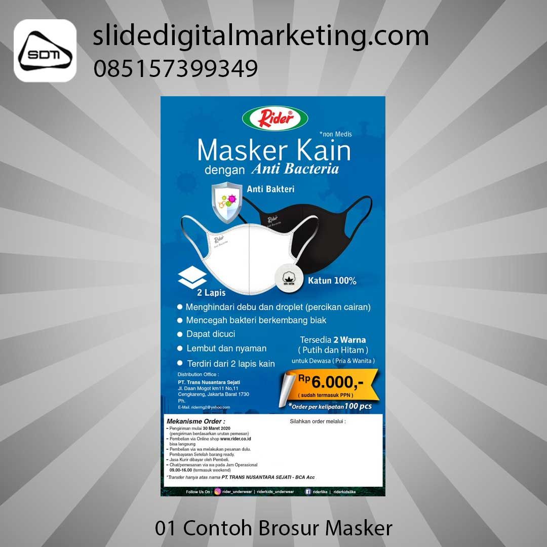 10+ Contoh Brosur Pamflet Leaflet Poster Masker