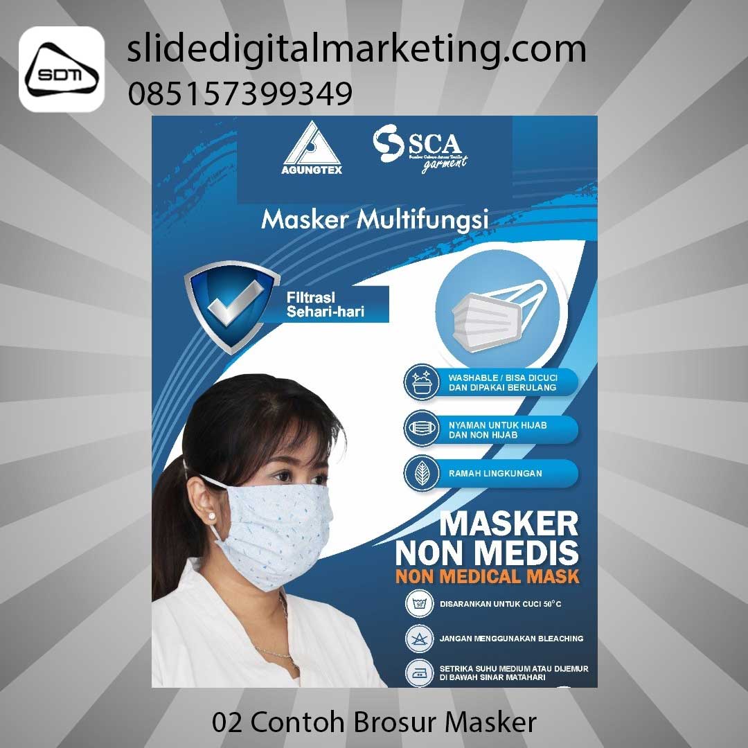 10+ Contoh Brosur Pamflet Leaflet Poster Masker