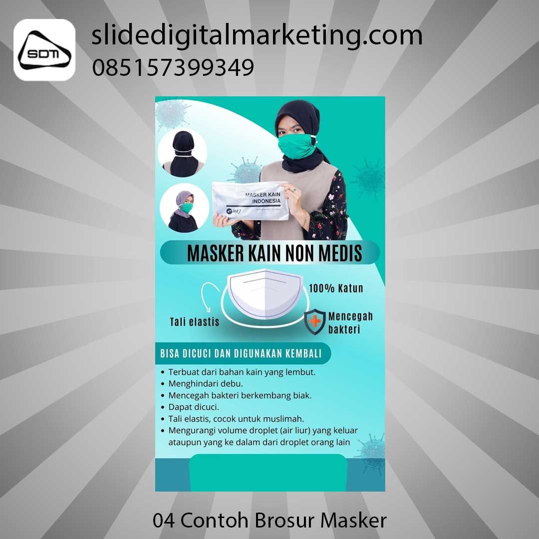 10+ Contoh Brosur Pamflet Leaflet Poster Masker