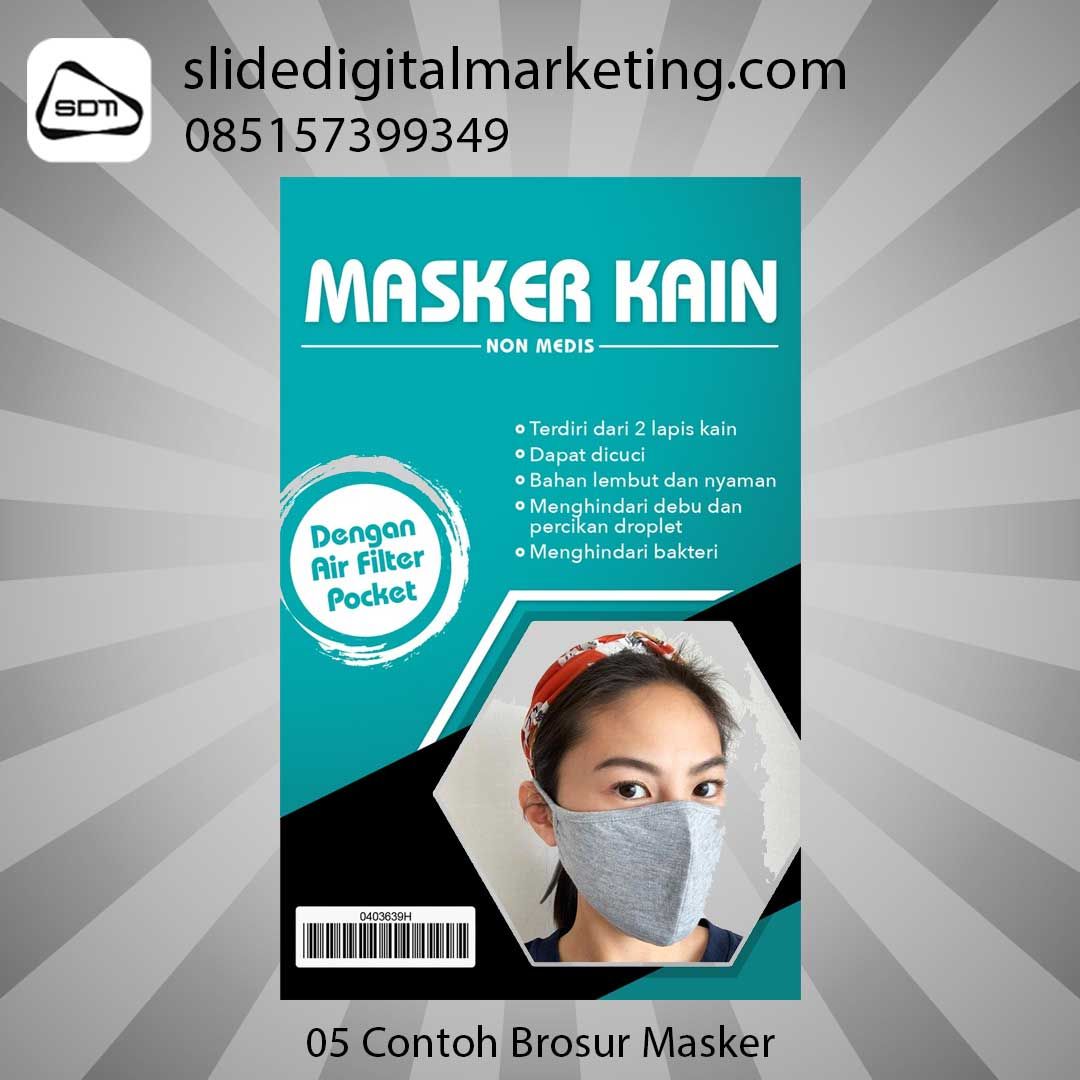 10+ Contoh Brosur Pamflet Leaflet Poster Masker