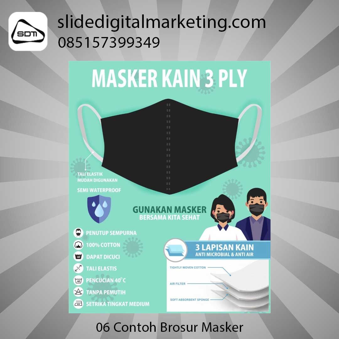 10+ Contoh Brosur Pamflet Leaflet Poster Masker