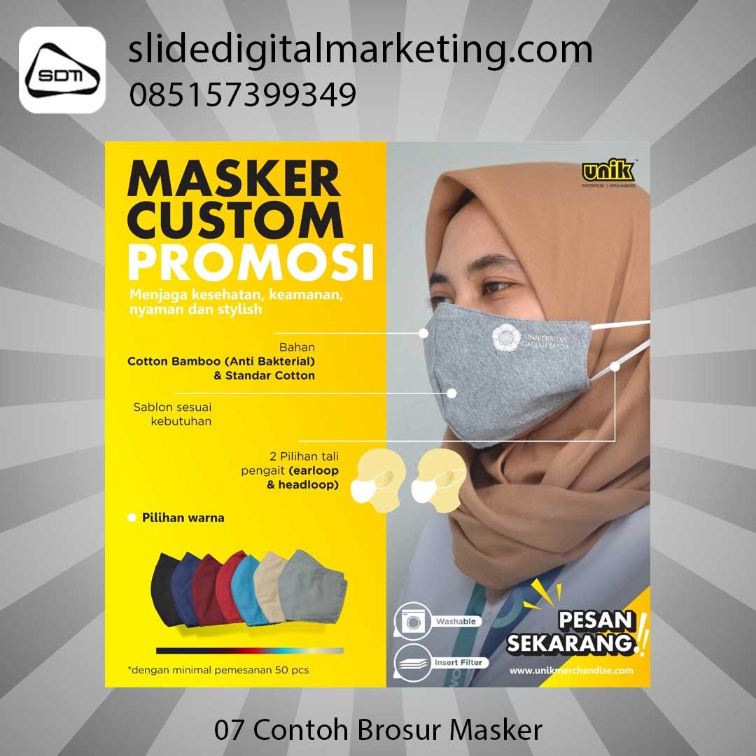 10+ Contoh Brosur Pamflet Leaflet Poster Masker