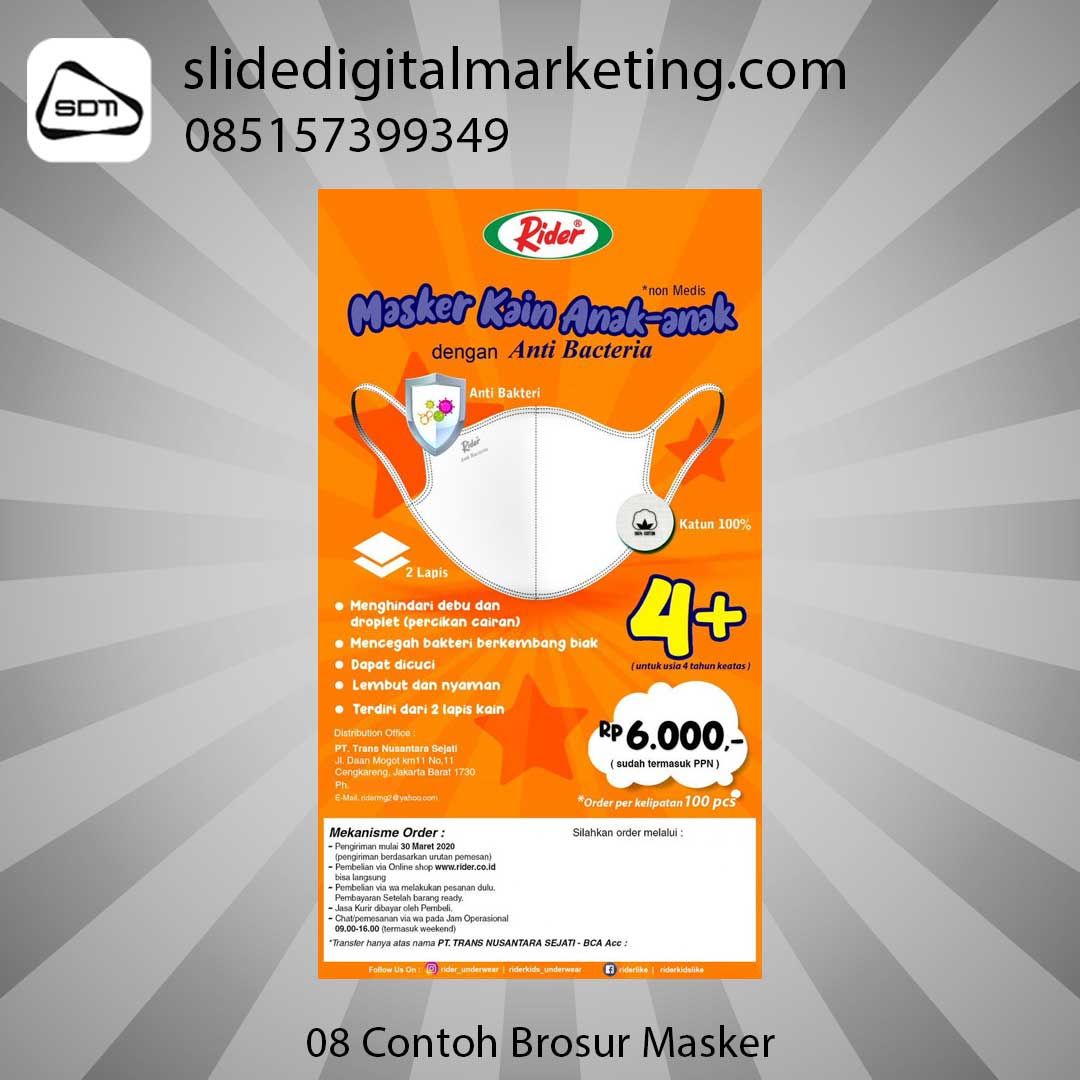 10+ Contoh Brosur Pamflet Leaflet Poster Masker