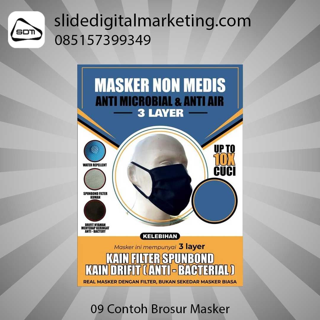 10+ Contoh Brosur Pamflet Leaflet Poster Masker