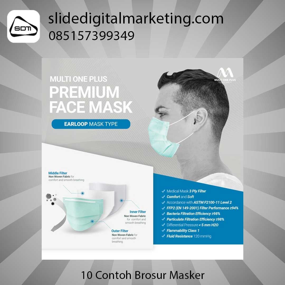 10+ Contoh Brosur Pamflet Leaflet Poster Masker
