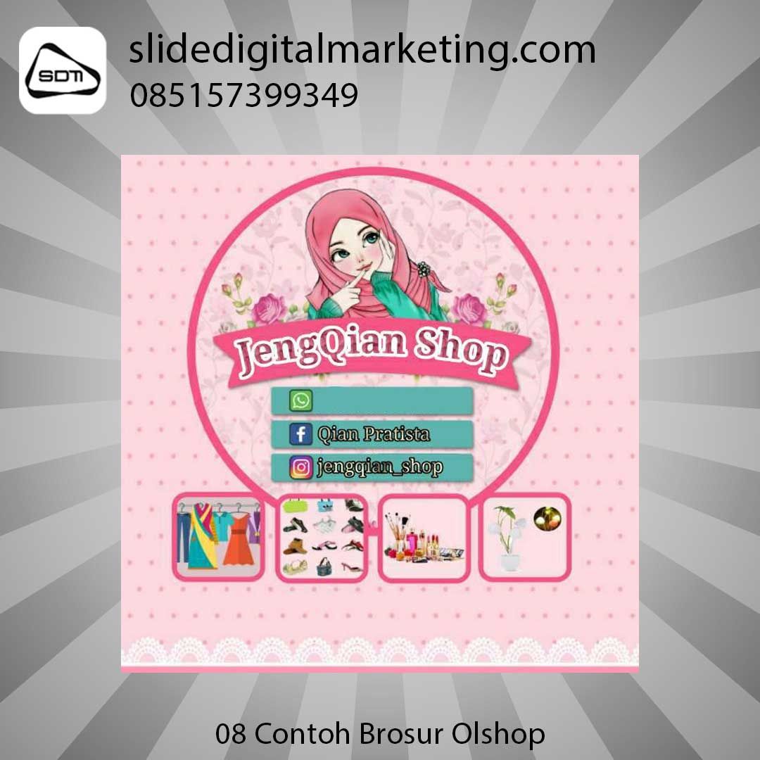 10+ Contoh Brosur Pamflet Leaflet Poster Produk Olshop
