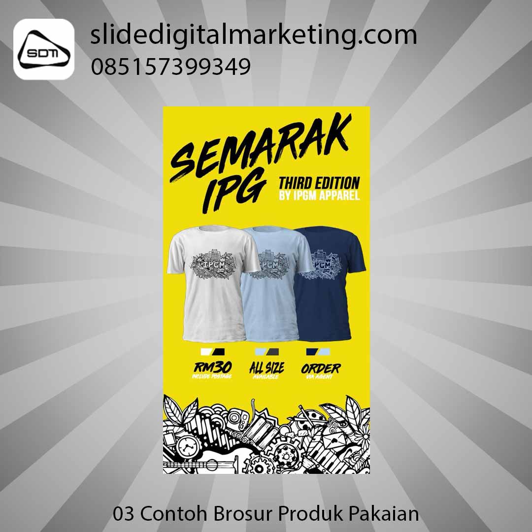 10+ Contoh Brosur Pamflet Leaflet Poster Produk Pakaian