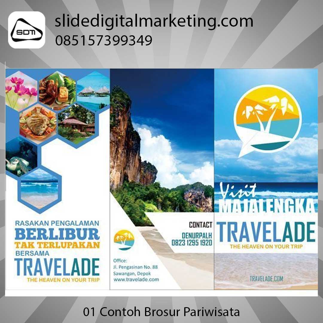 10+ Contoh Brosur Pamflet Leaflet Poster Pariwisata