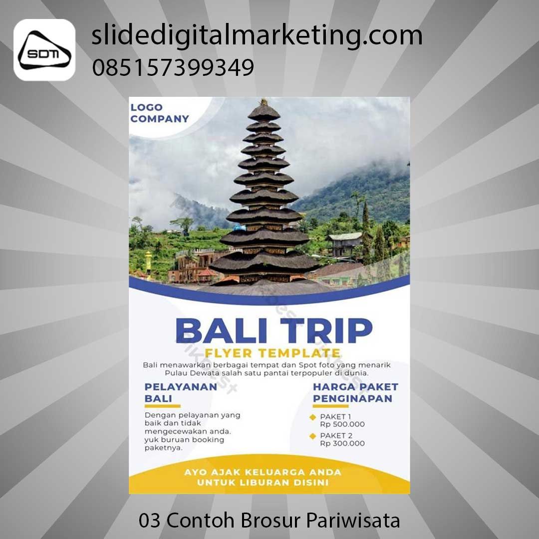 10+ Contoh Brosur Pamflet Leaflet Poster Pariwisata