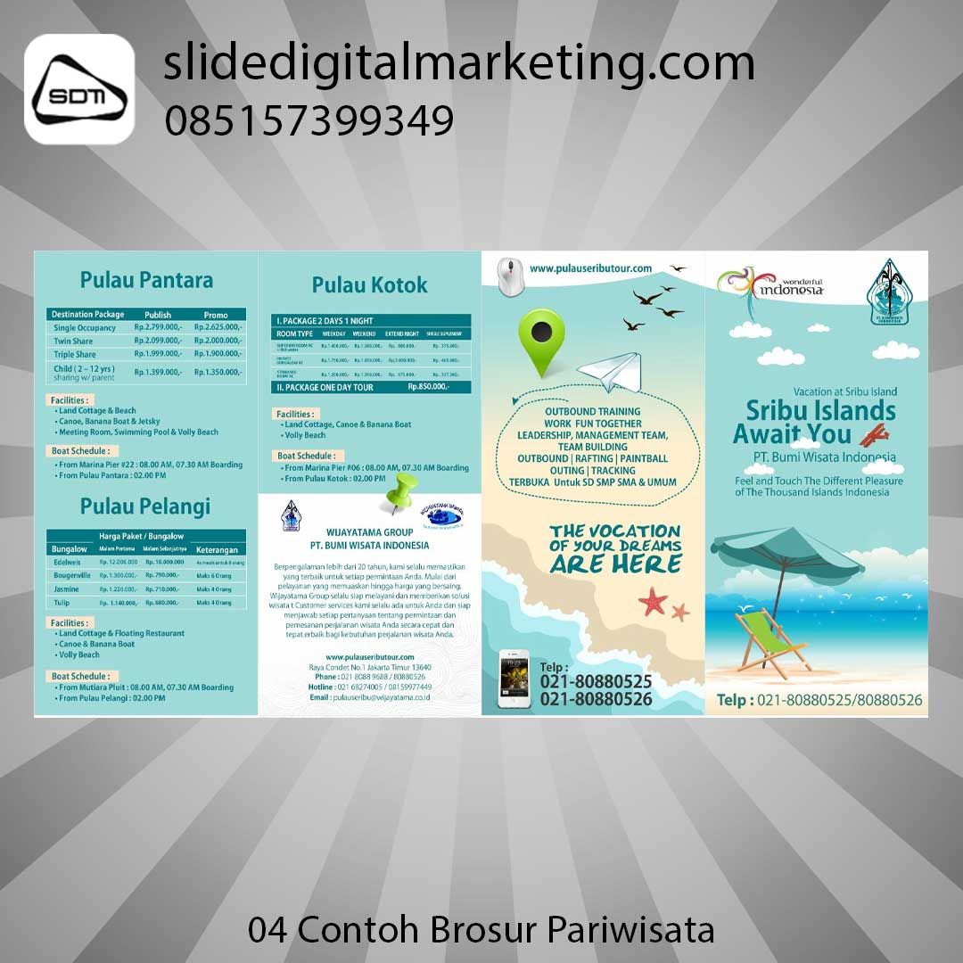10+ Contoh Brosur Pamflet Leaflet Poster Pariwisata
