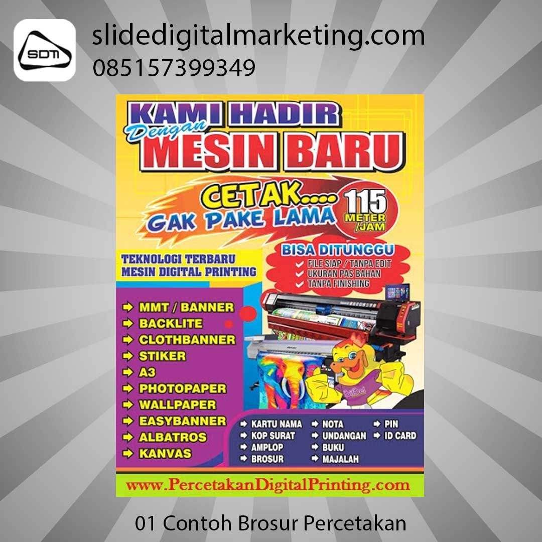 10+ Contoh Brosur Pamflet Leaflet Poster Produk Percetakan