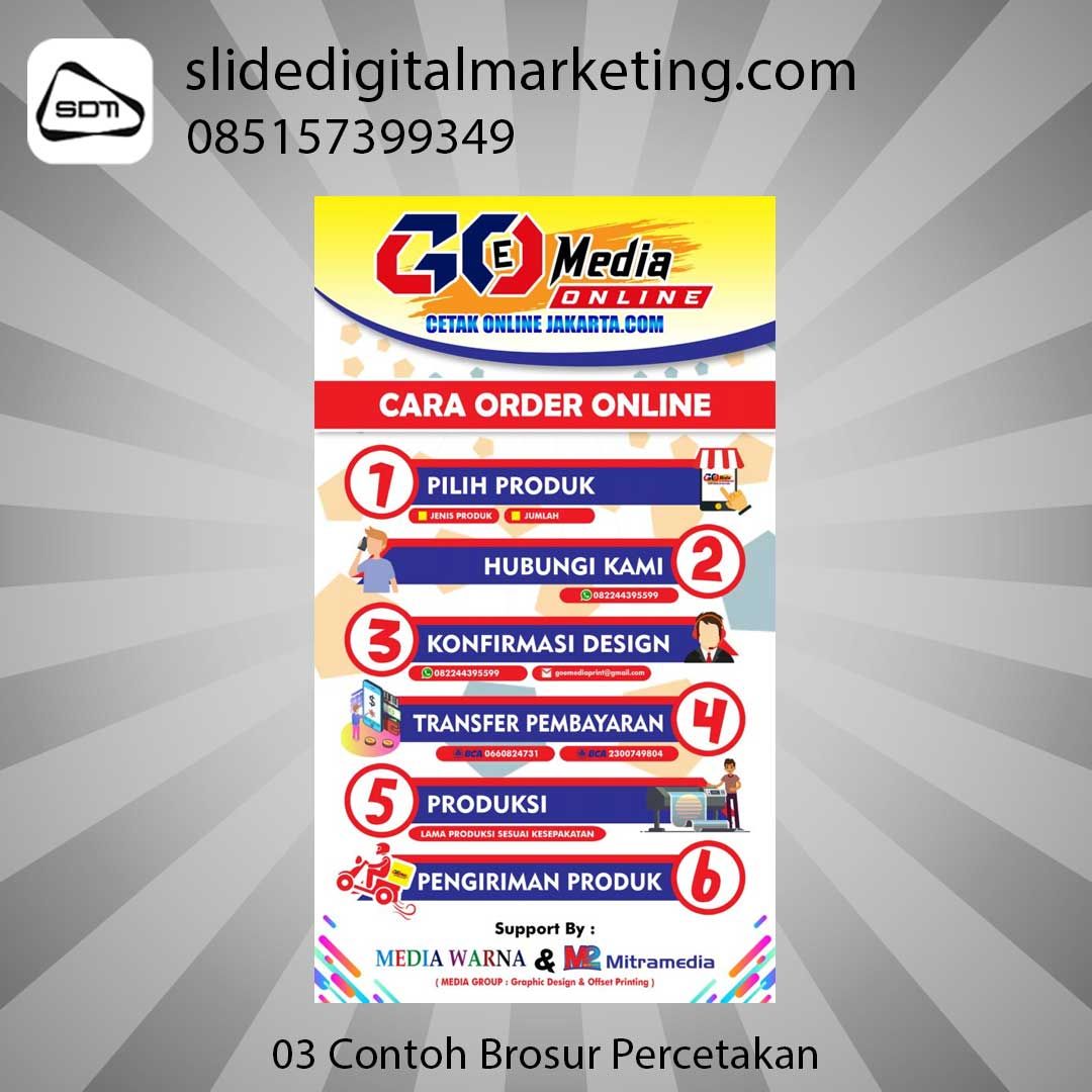 10+ Contoh Brosur Pamflet Leaflet Poster Produk Percetakan