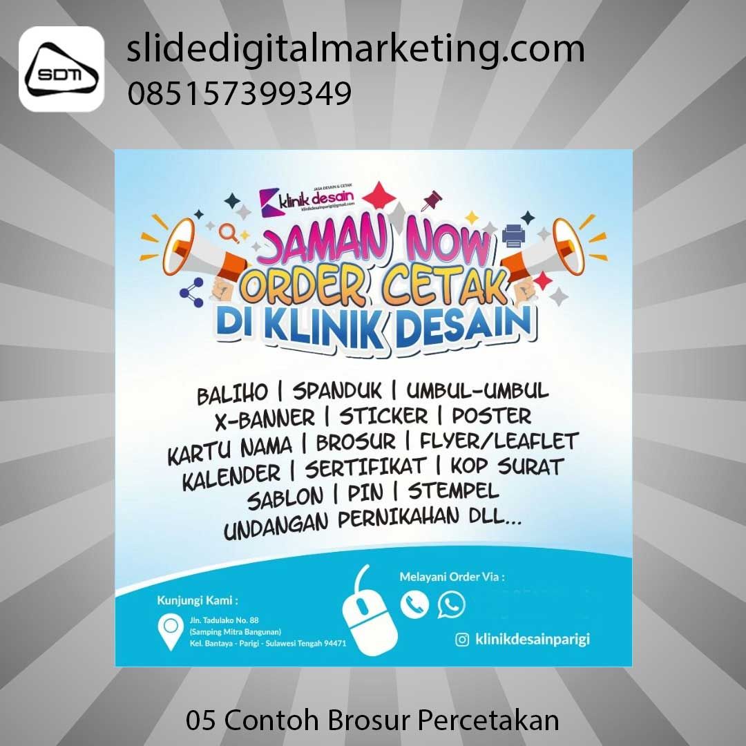 10+ Contoh Brosur Pamflet Leaflet Poster Produk Percetakan