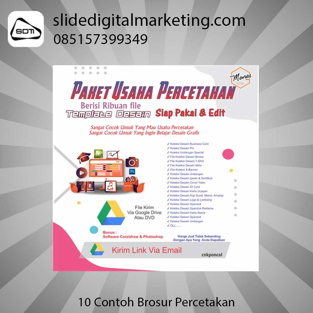 10+ Contoh Brosur Pamflet Leaflet Poster Produk Percetakan