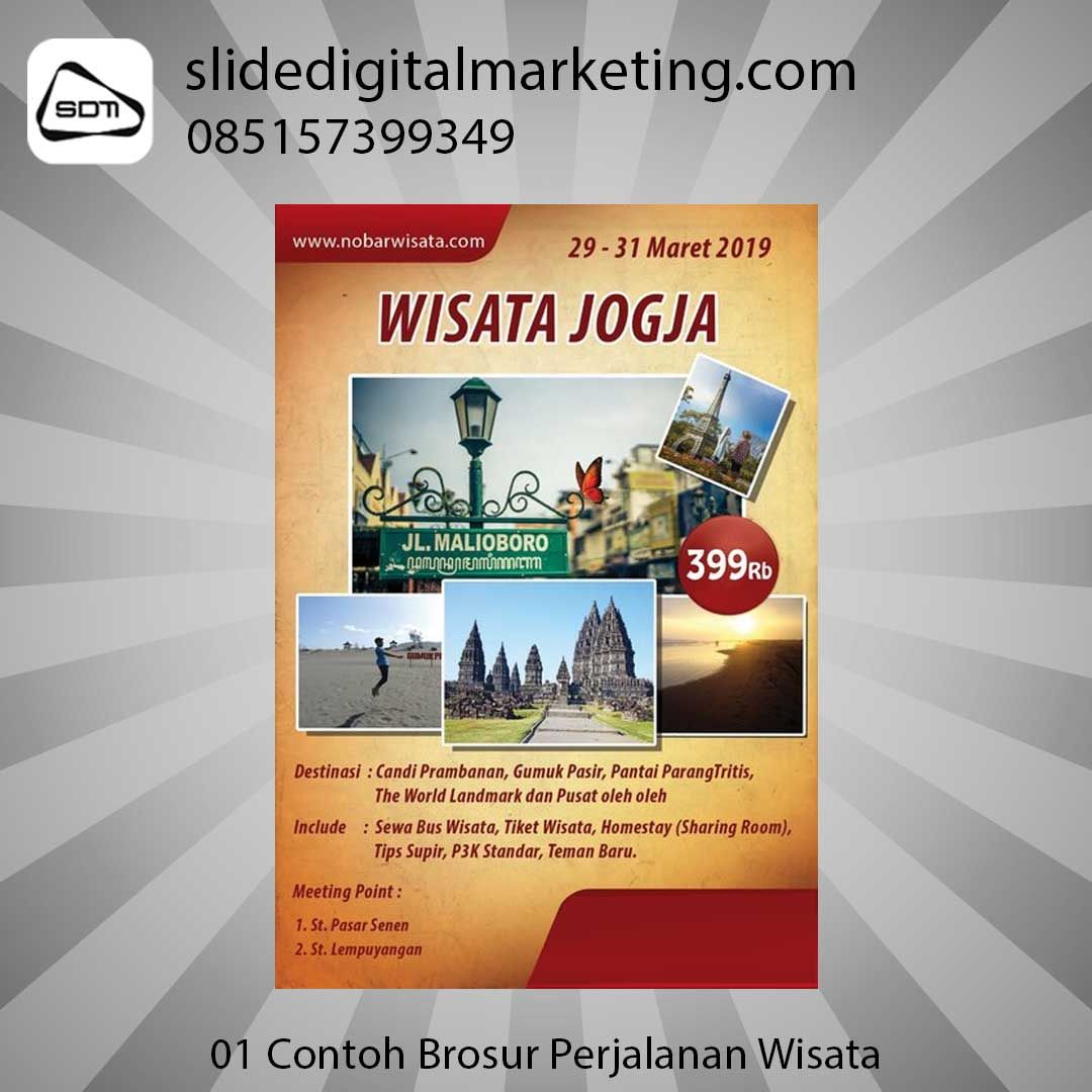 10+ Contoh Brosur Pamflet Leaflet Poster Perjalanan Wisata