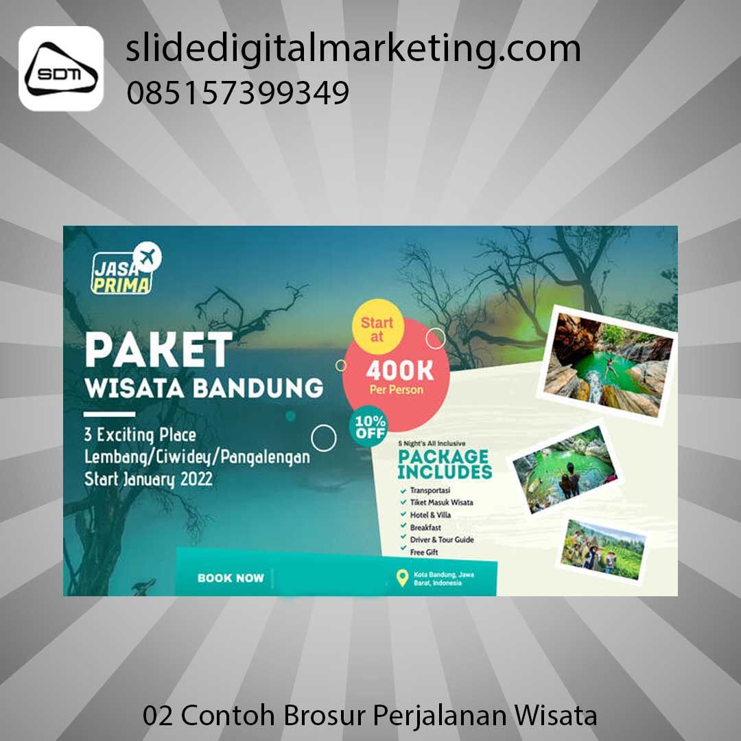 10+ Contoh Brosur Pamflet Leaflet Poster Perjalanan Wisata