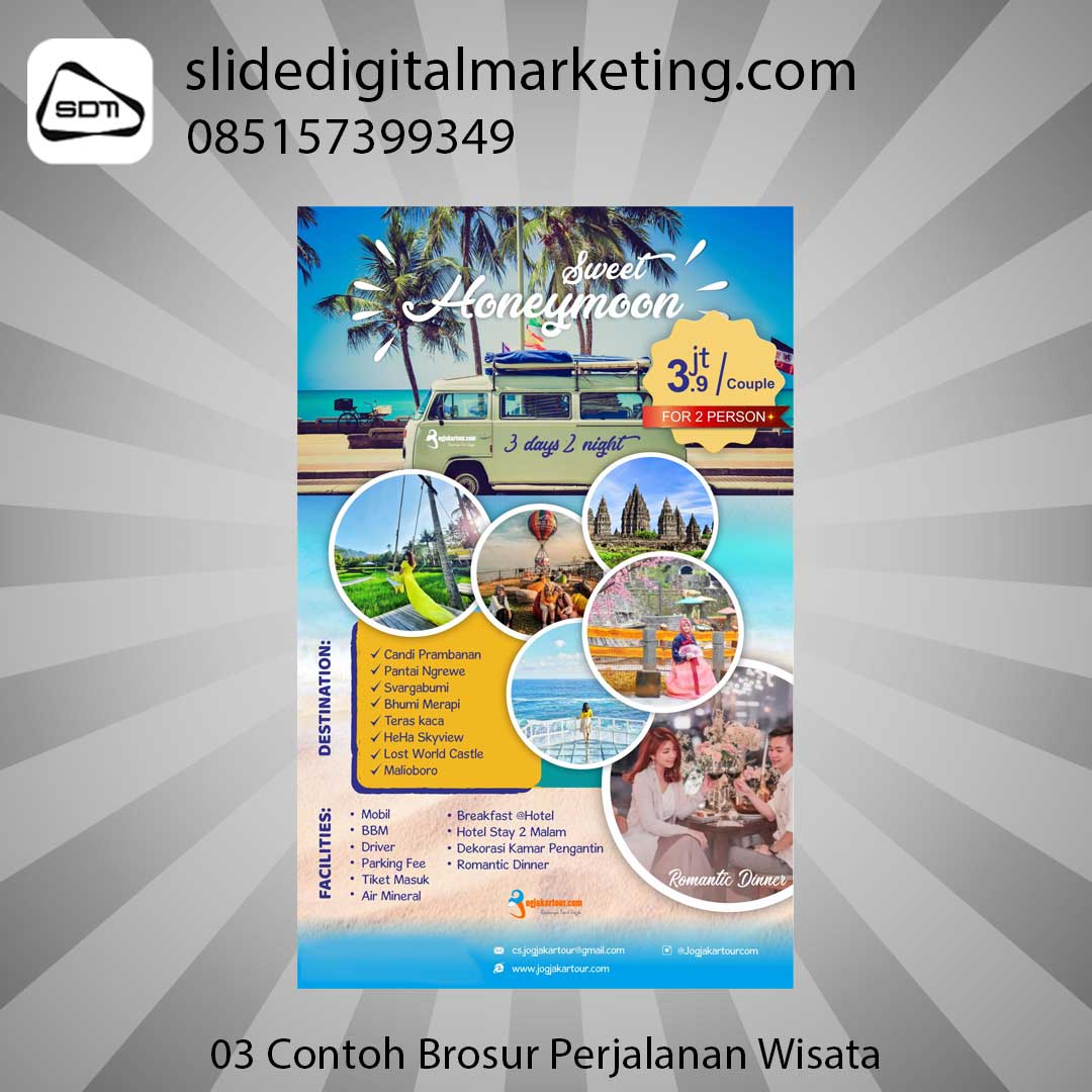 10+ Contoh Brosur Pamflet Leaflet Poster Perjalanan Wisata