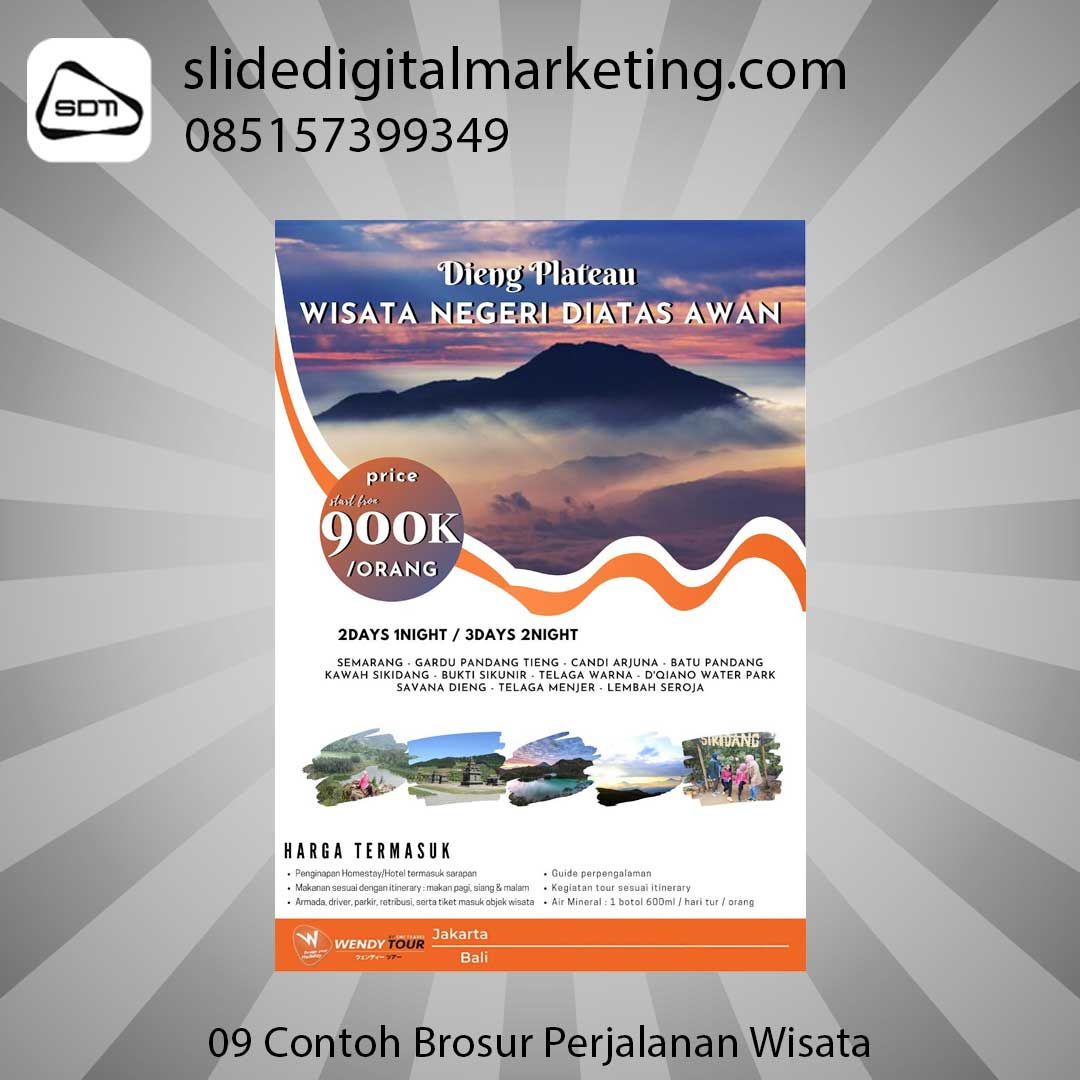 10+ Contoh Brosur Pamflet Leaflet Poster Perjalanan Wisata