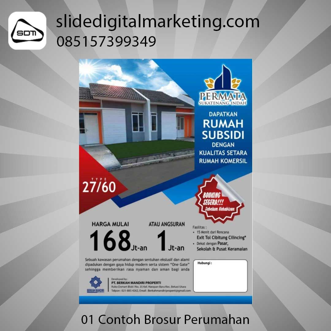 10+ Contoh Brosur Pamflet Leaflet Poster Perumahan