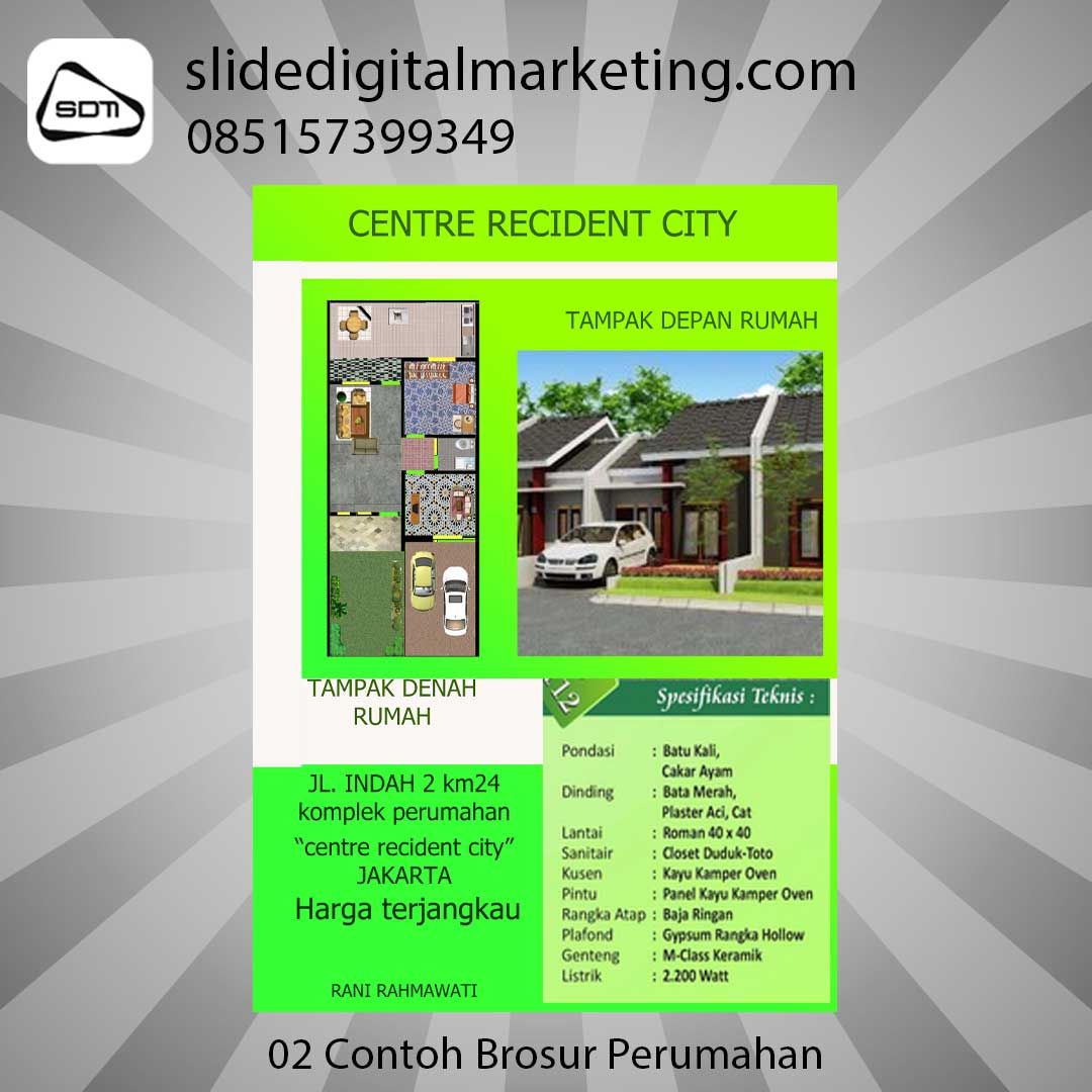 10+ Contoh Brosur Pamflet Leaflet Poster Perumahan