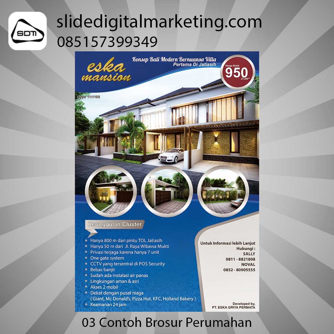 10+ Contoh Brosur Pamflet Leaflet Poster Perumahan