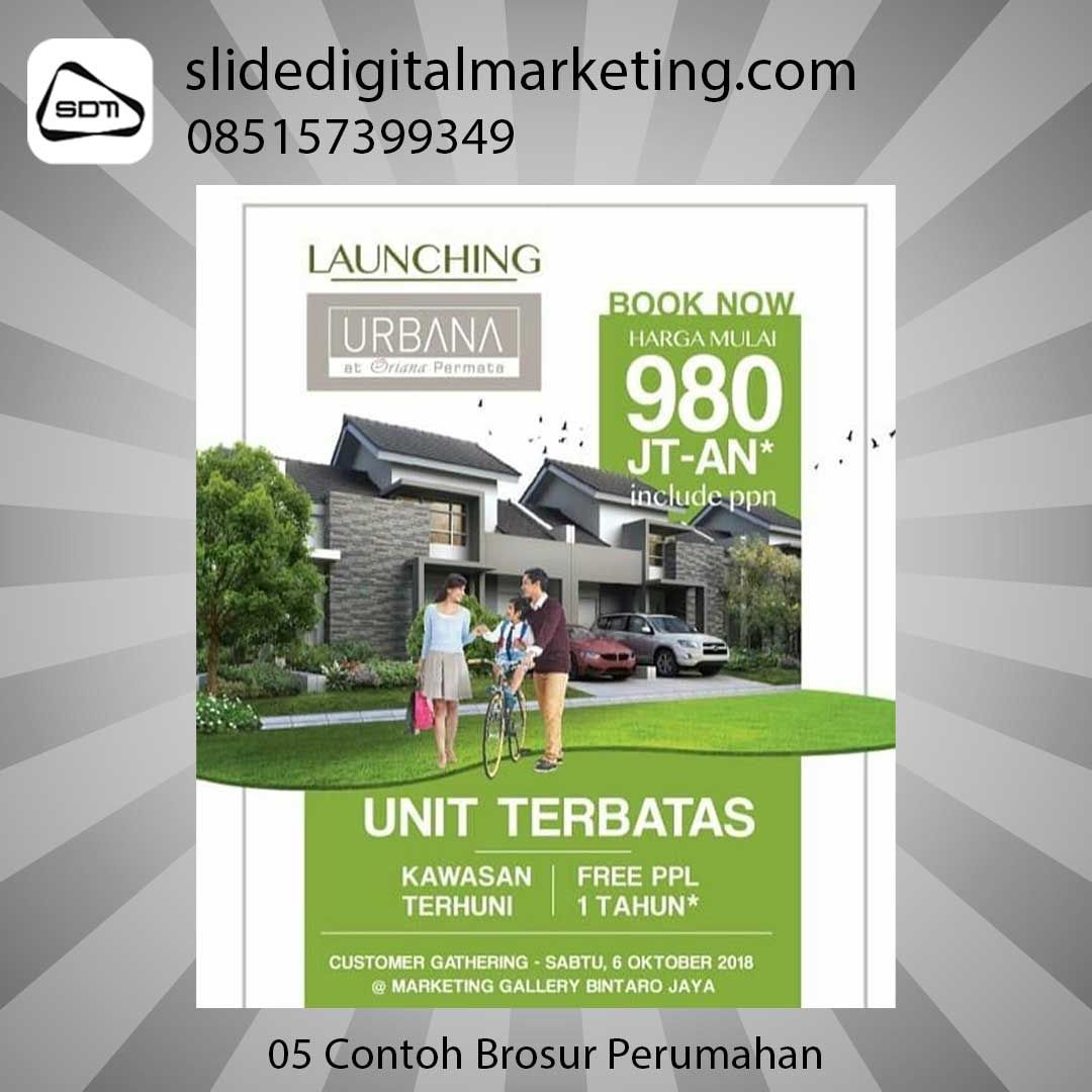 10+ Contoh Brosur Pamflet Leaflet Poster Perumahan